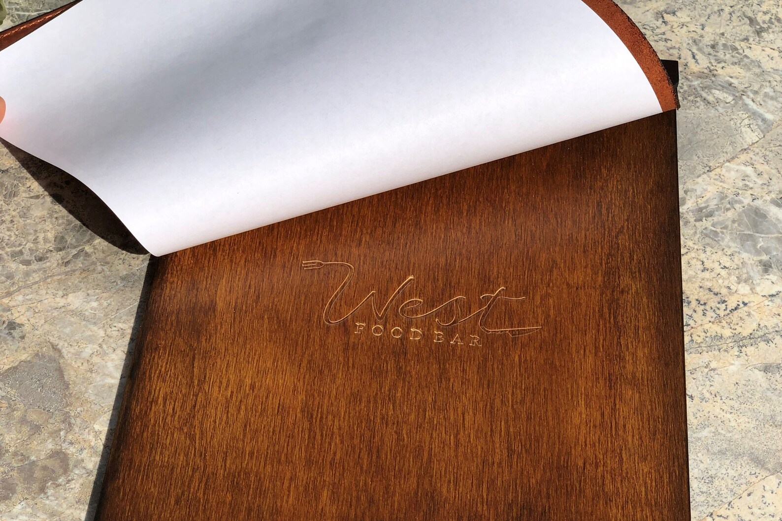 Menu Folder Leather Menu A4 A5 Leather Menu Cover Custom - Etsy