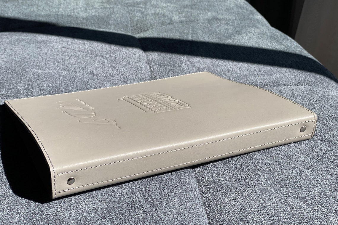 Leather Menu A4 A5 With Ring Binder Mechanism Menu Holder With - Etsy