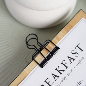 Ashwood Menu Holder With Binder, Menu Folder, Wooden Menu A5, Half ...