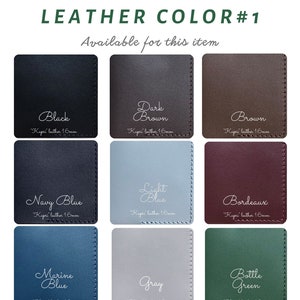 Leather Bill Holder. Leather Check Holder With Embossing. Check ...