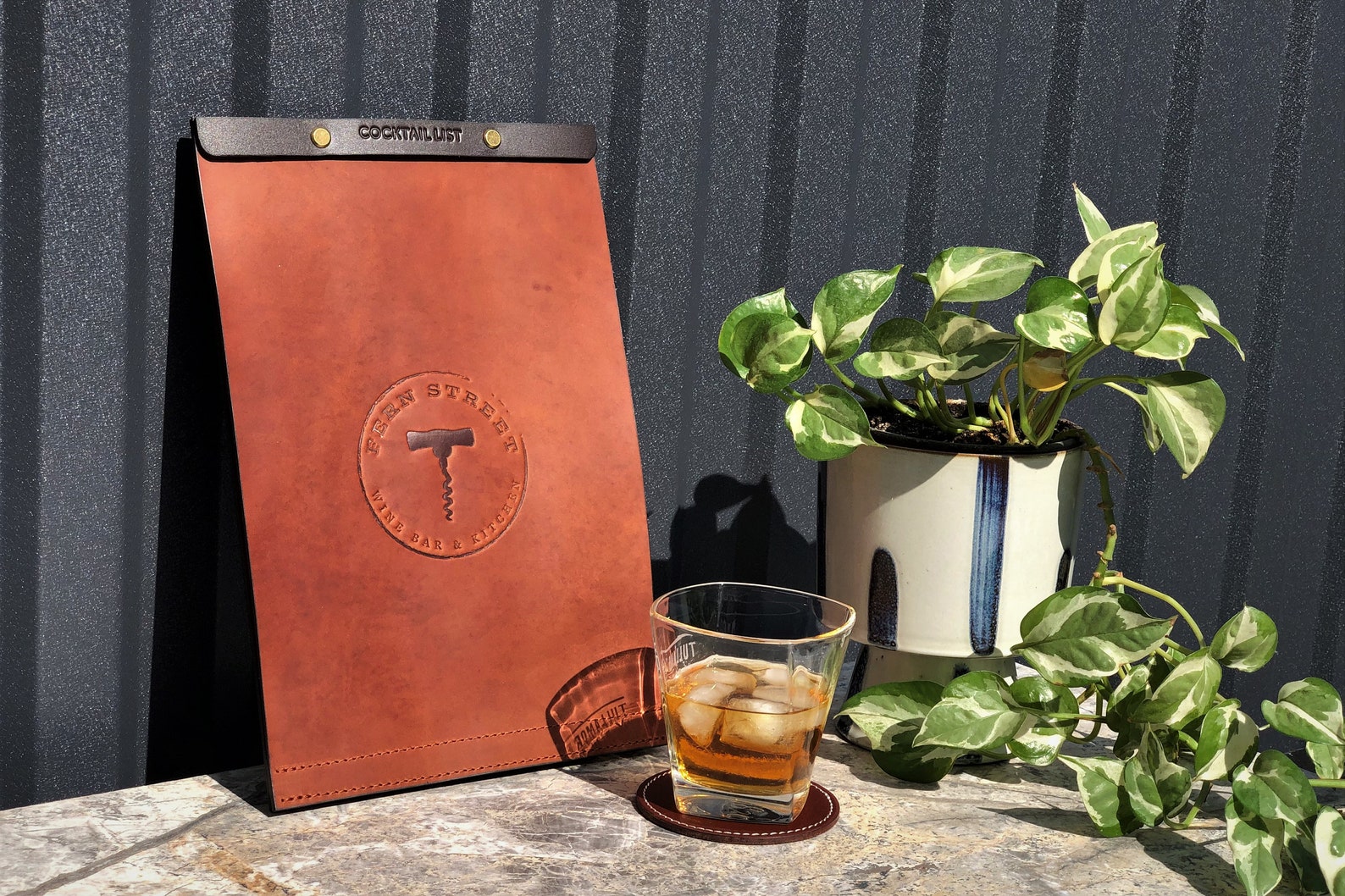 Menu Folder, Leather Menu A4 A5, Leather Menu Cover, Custom Menu Cover ...