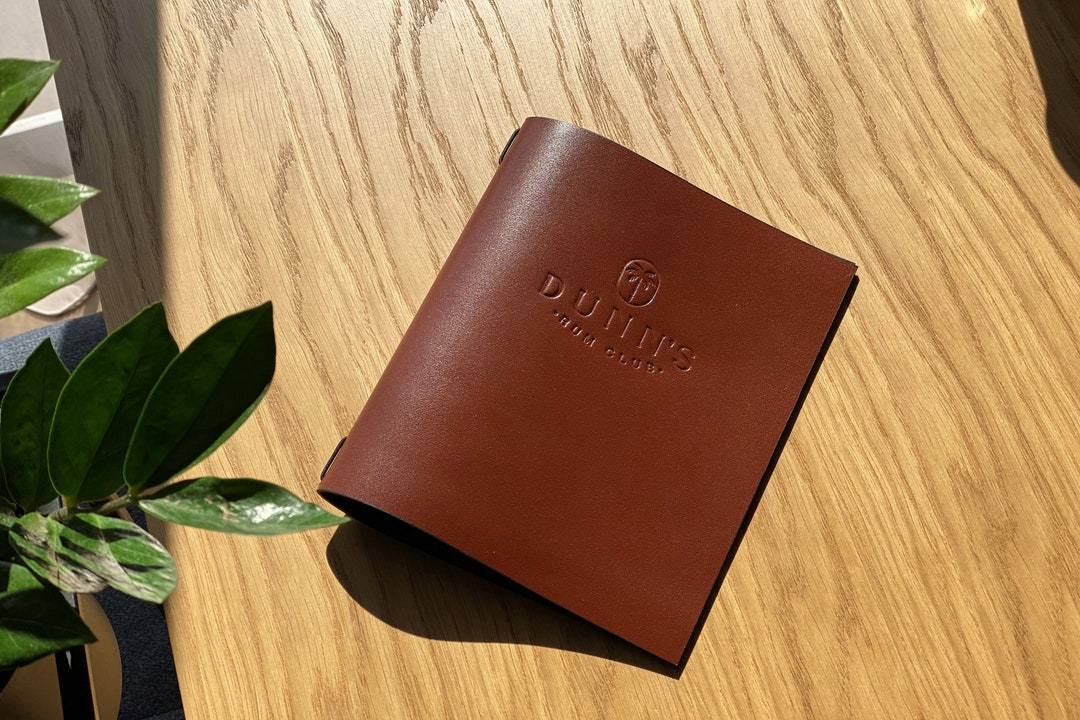 Embossed Leather Menu Holder: Restaurant Menu Cover, A4/A5 - Etsy