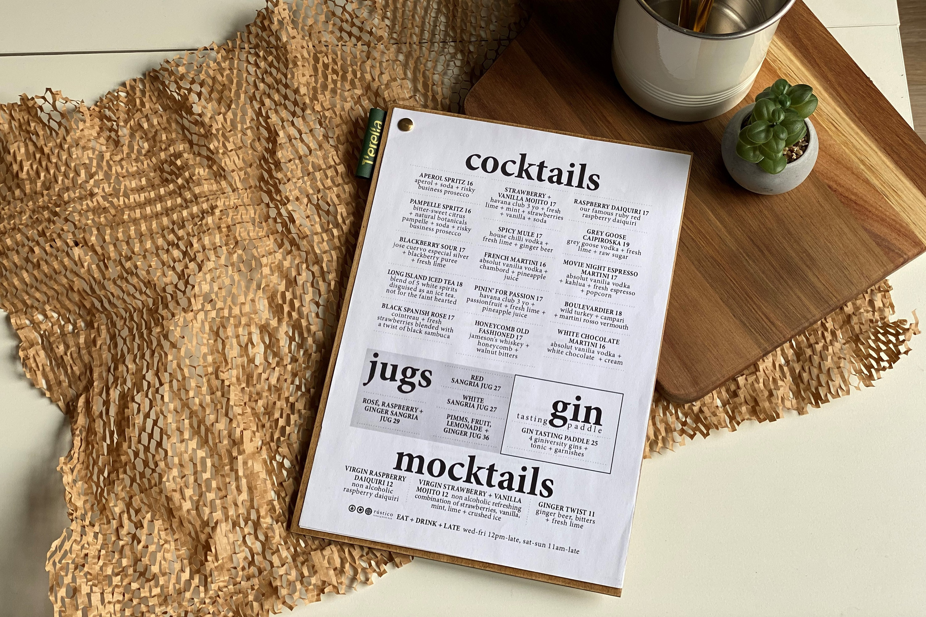 Menu Folder Leather Menu A4 A5 Leather Menu Cover Custom - Etsy