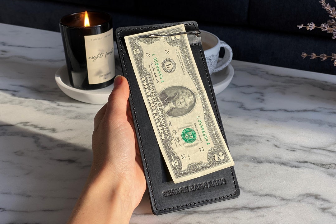 Leather Bill Holder, Leather Check Holder, Leather Check Holder With ...