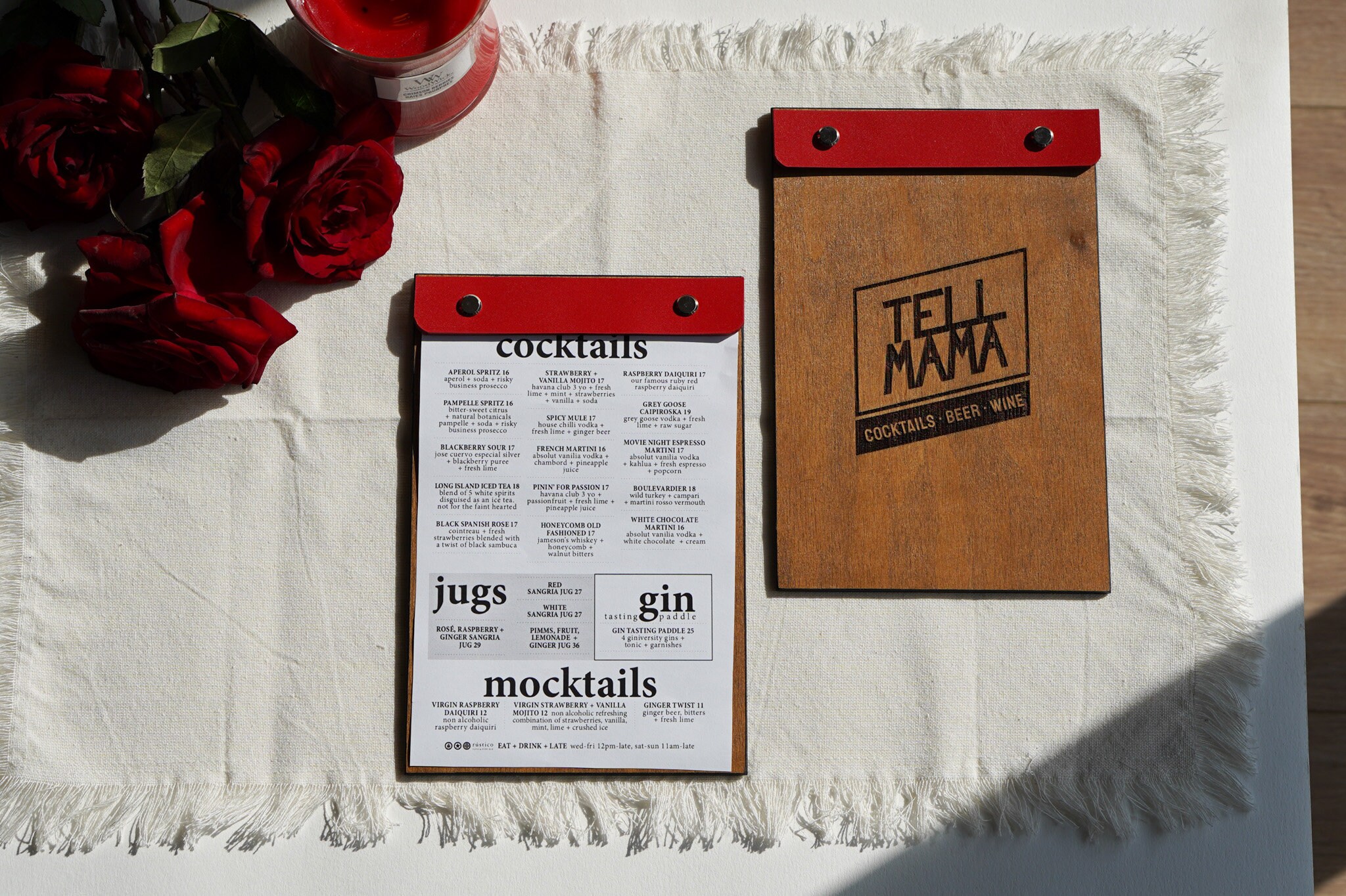 Menu Folder Wooden Menu A4 A5 Leather Menu Cover Custom - Etsy