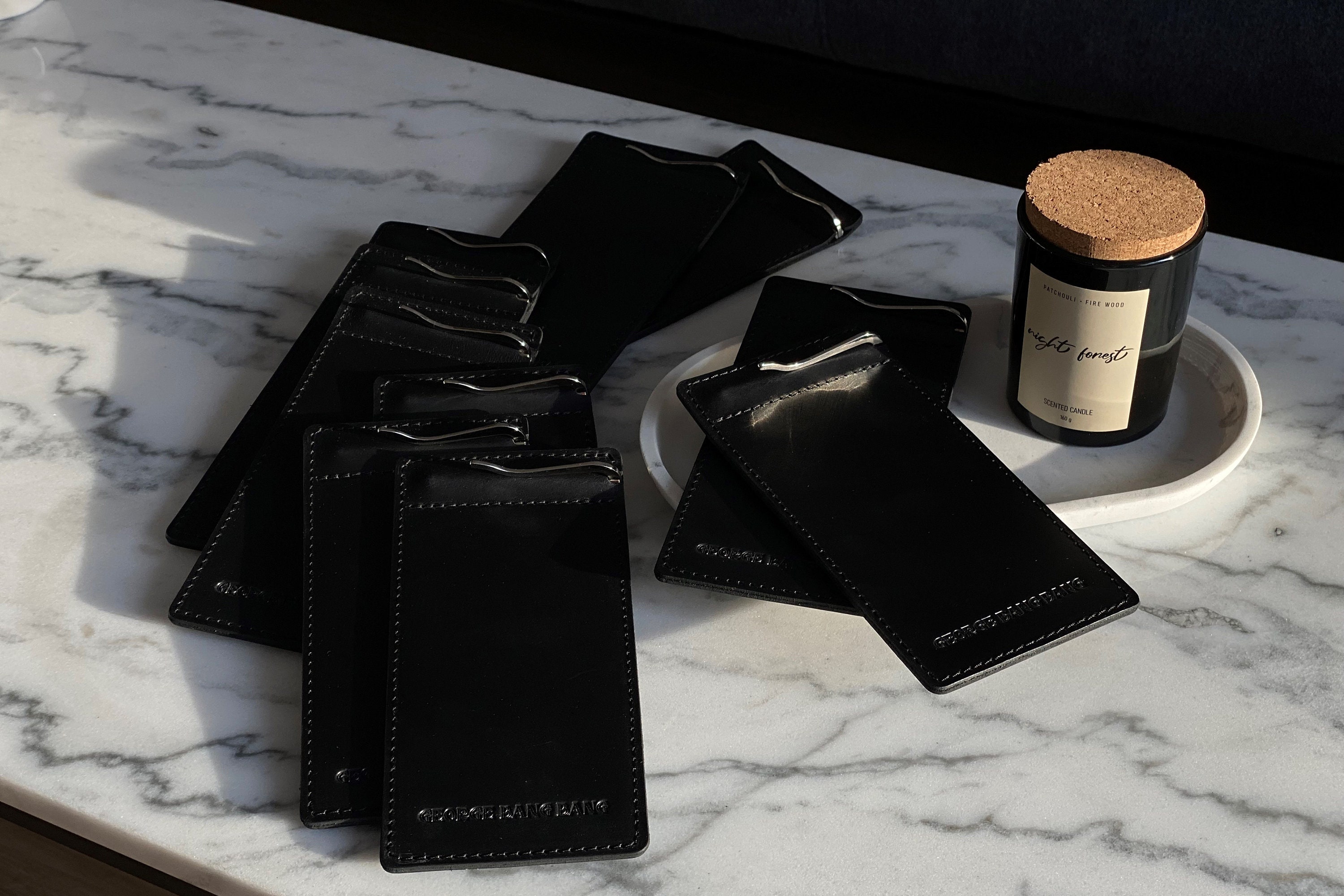 Leather Bill Holder Leather Check Holder Leather Check - Etsy