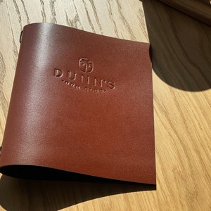 Embossed Leather Menu Holder: Restaurant Menu Cover, A4/A5 - Etsy