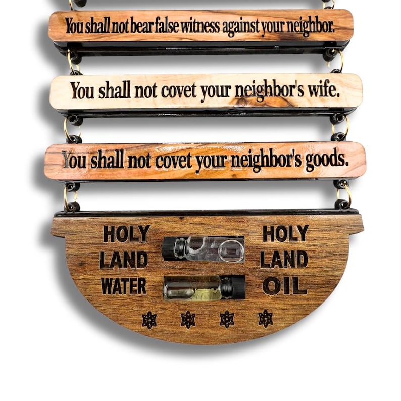 Ten Commandments From the Holy Land Wall Hanging - Etsy