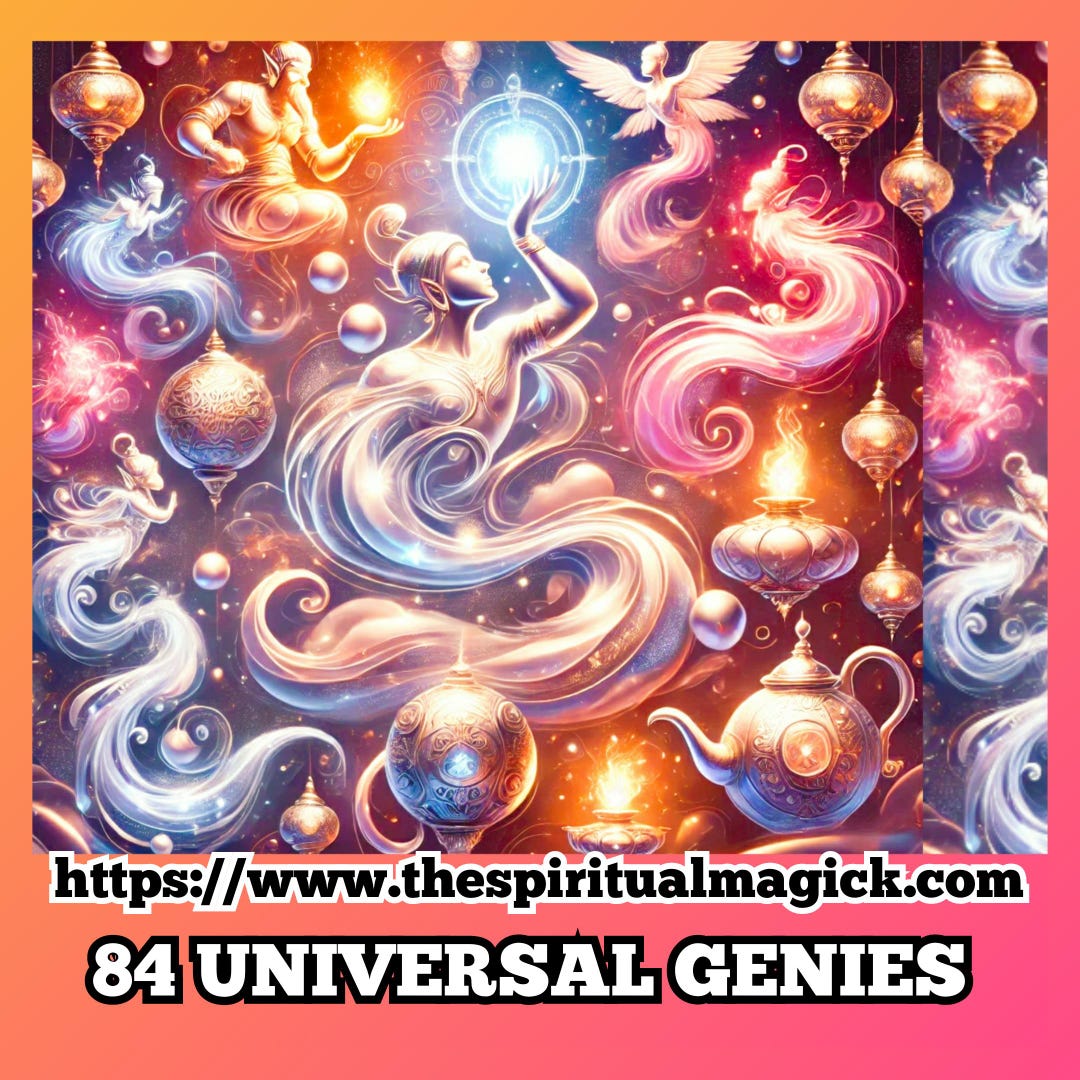 84 Genies Spirit Companion: Universal Powers - Direct Portal Binding - Etsy