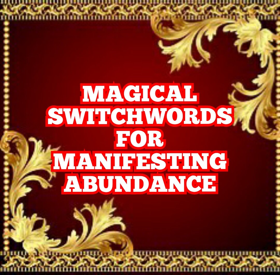 Magical Key Switchwords for Manifesting Abundance - Etsy