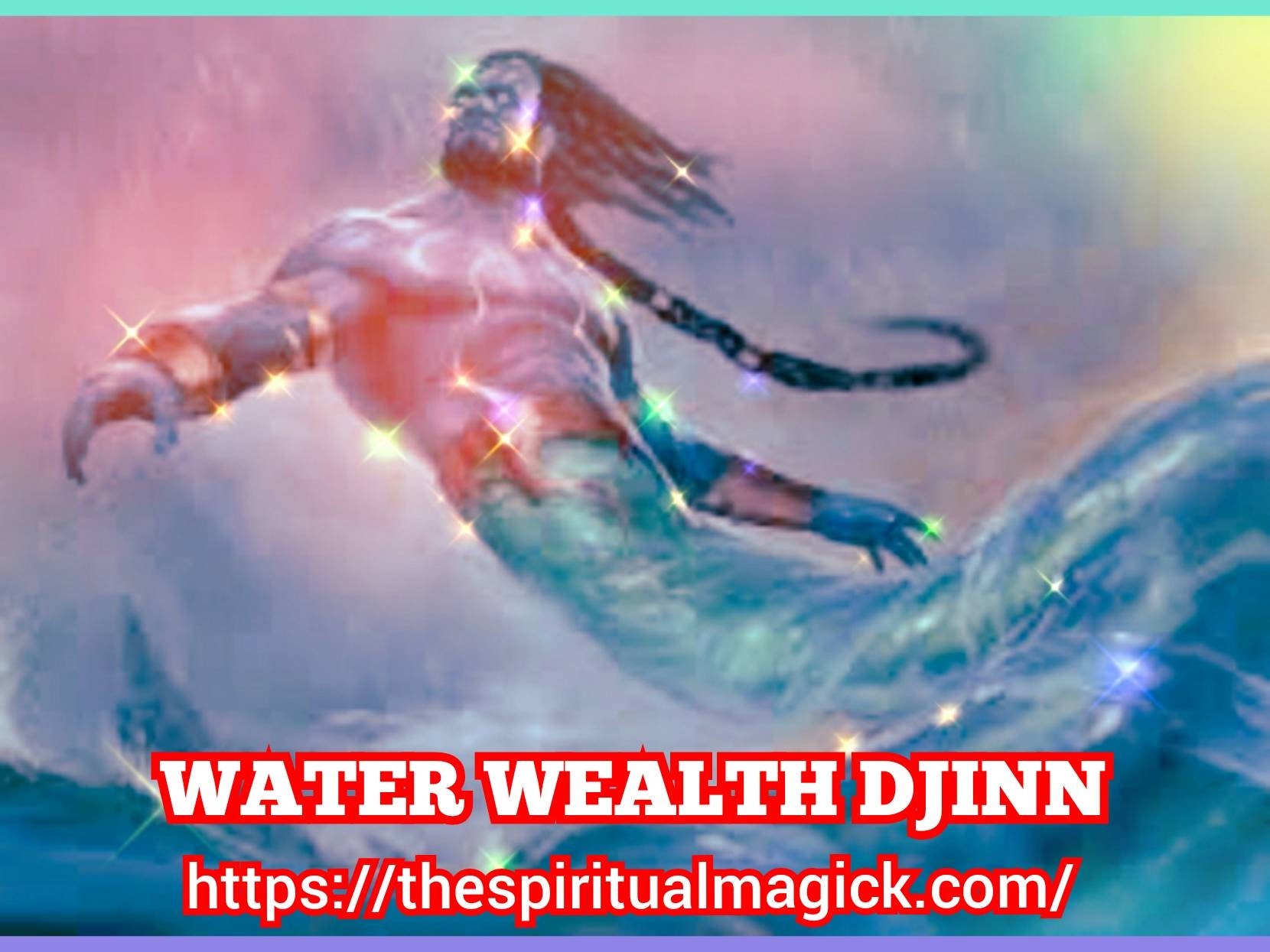Powerful Water Wealth Djinn, Spirit Companion, Talisman,amulet,dragons ...