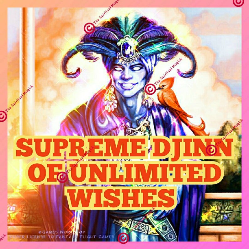 Spirit Companion Supreme Djinn of Unlimited Wishes Divine Energy, Djinn ...