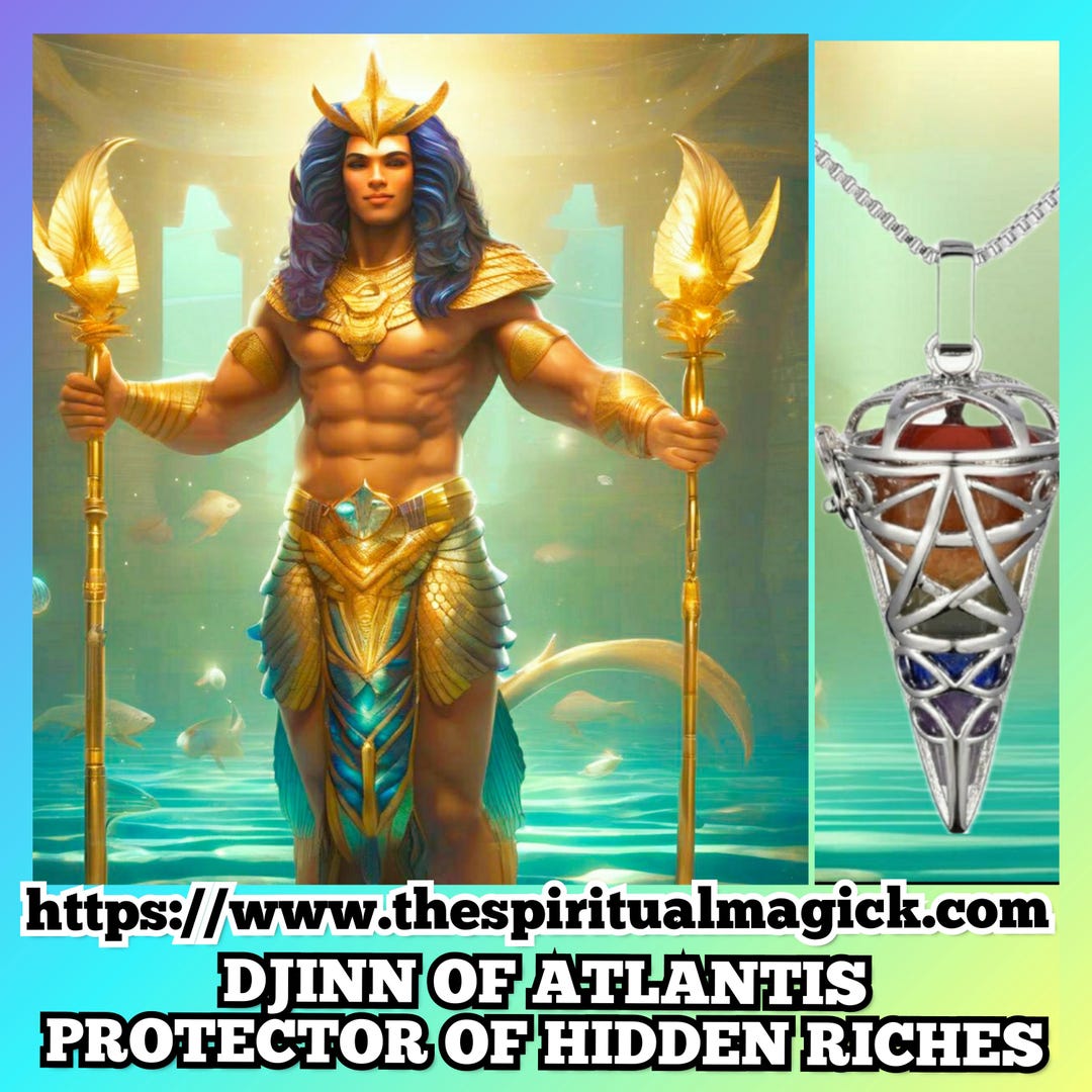 Atlantic Djinn Spirit Companion Binding: Prosperity Spell, Crystal ...