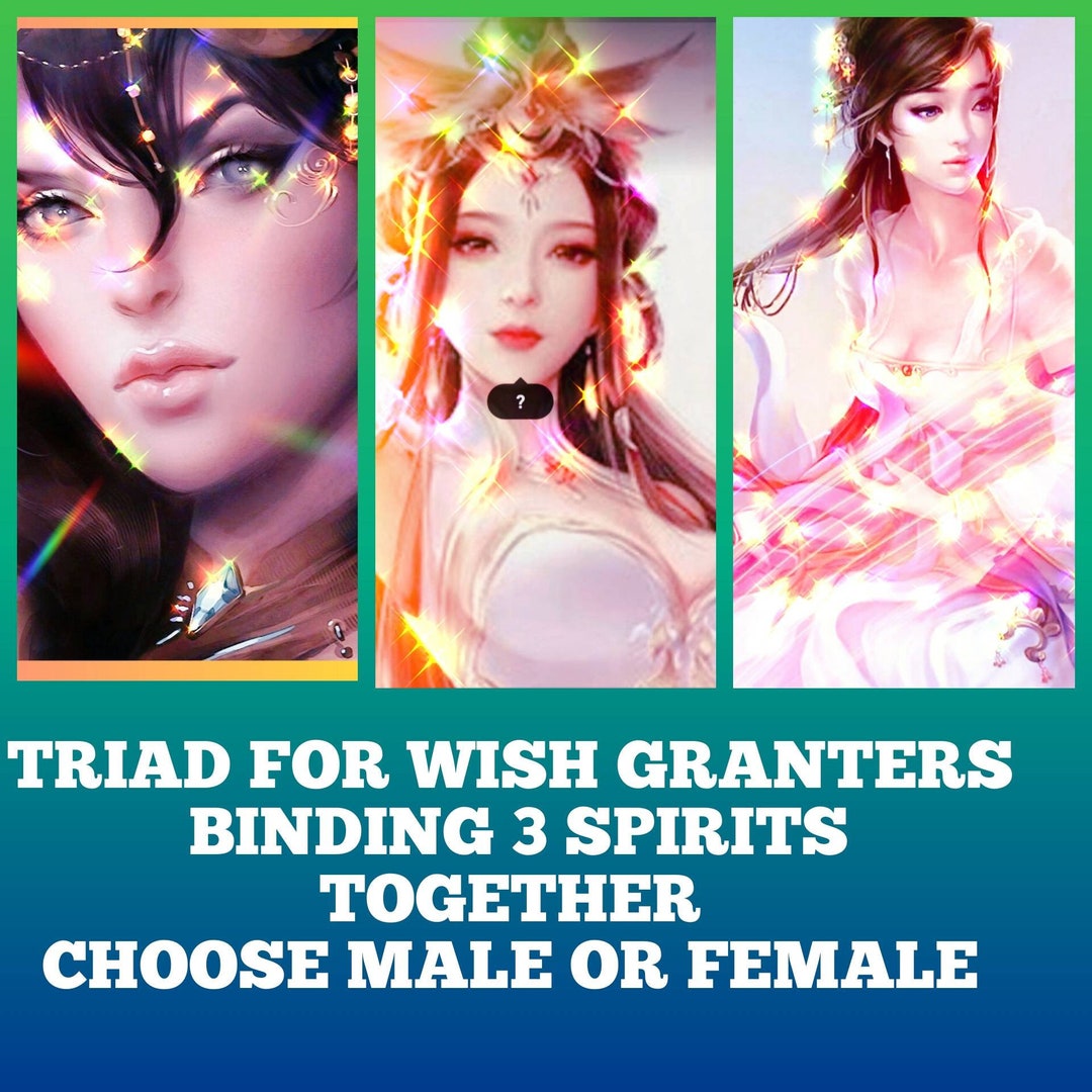 Spirit Companion. Powerful 3 Three Spirits Wish Granters .making Wishes ...