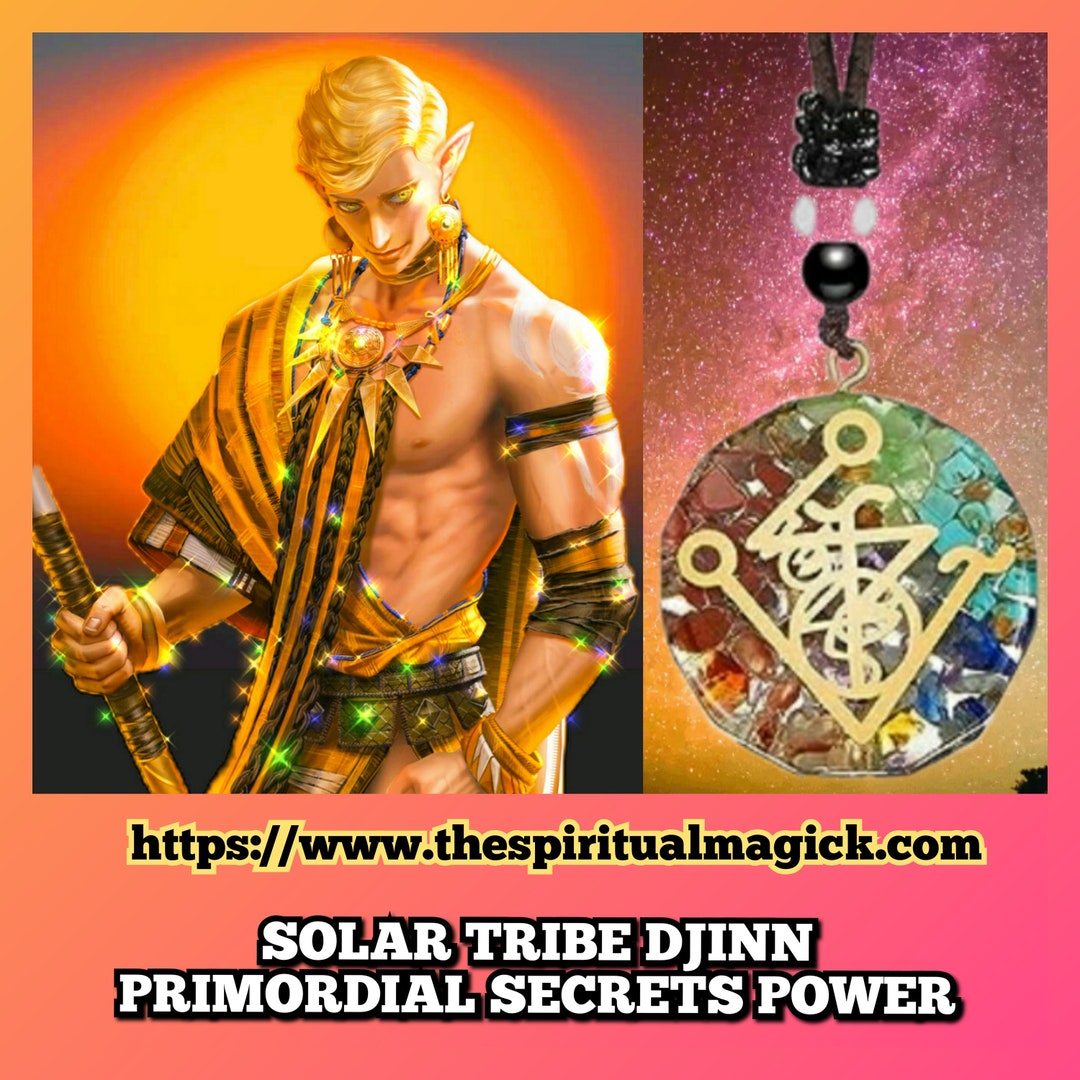 Solar Djinn Spirit Companion: Power, Success, Wealth Amulet - Etsy