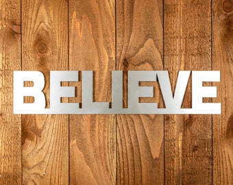 Believe Wall Art | Etsy