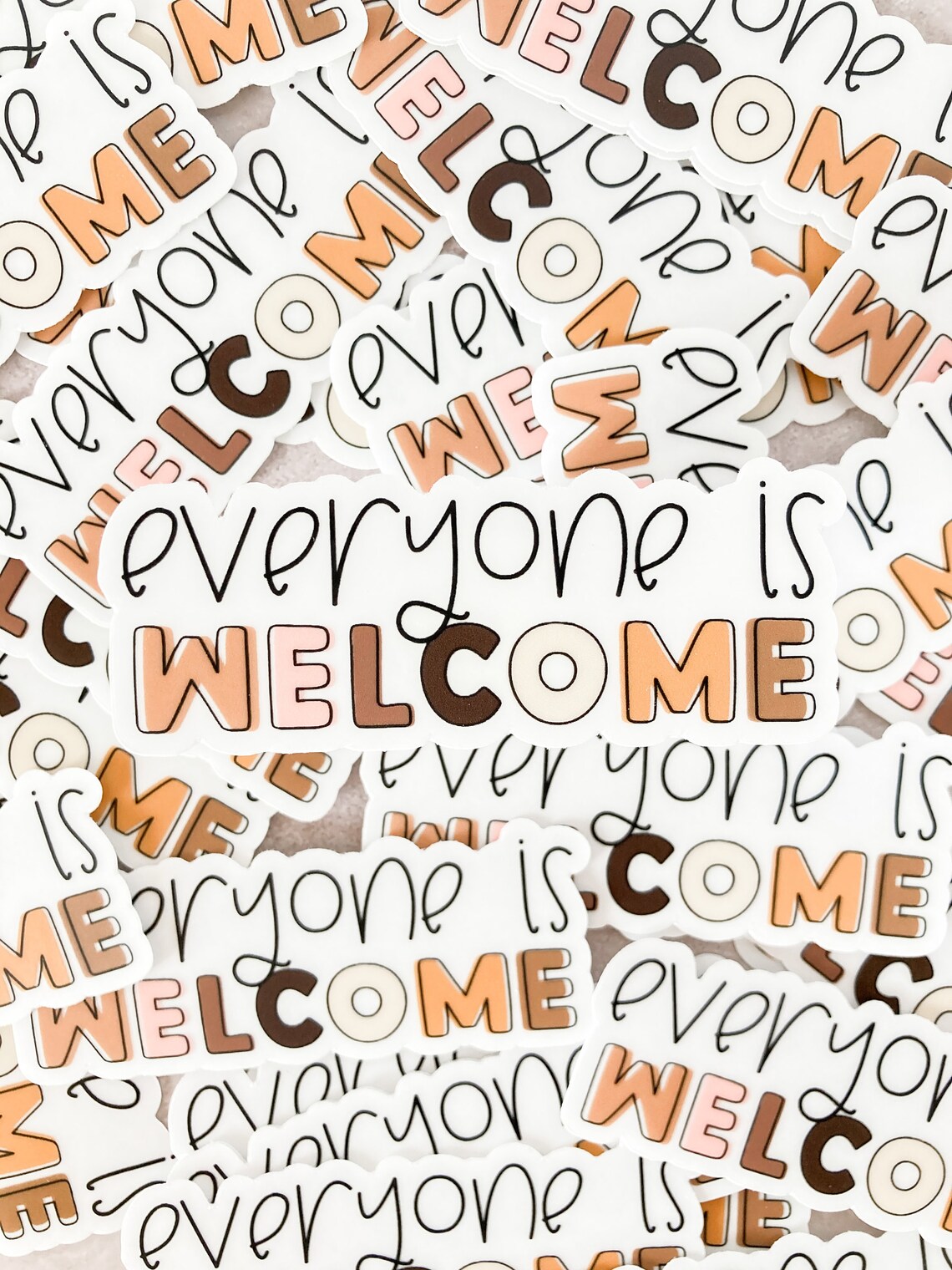 Everyone is Welcome Die-cut Sticker Classroom Stickers - Etsy