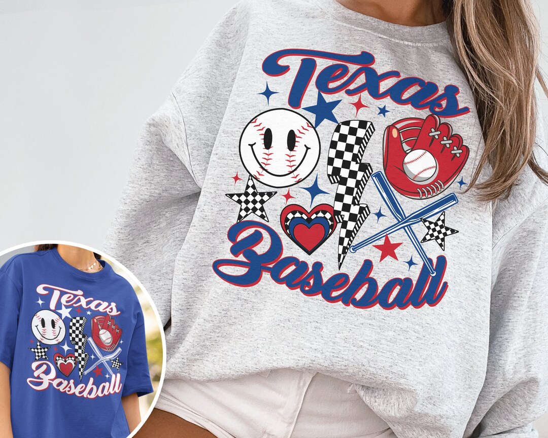 Vintage Texas Ranger Crewneck Sweatshirt / T-shirt, Retro Groovy Texas ...