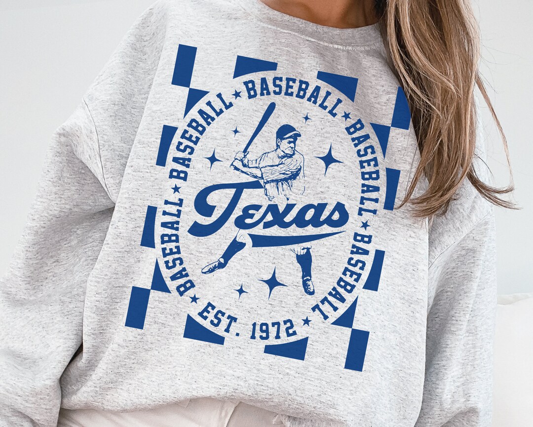 Texas Ranger Crewneck Sweatshirt / T-shirt, Vintage Texas Ranger Shirt ...