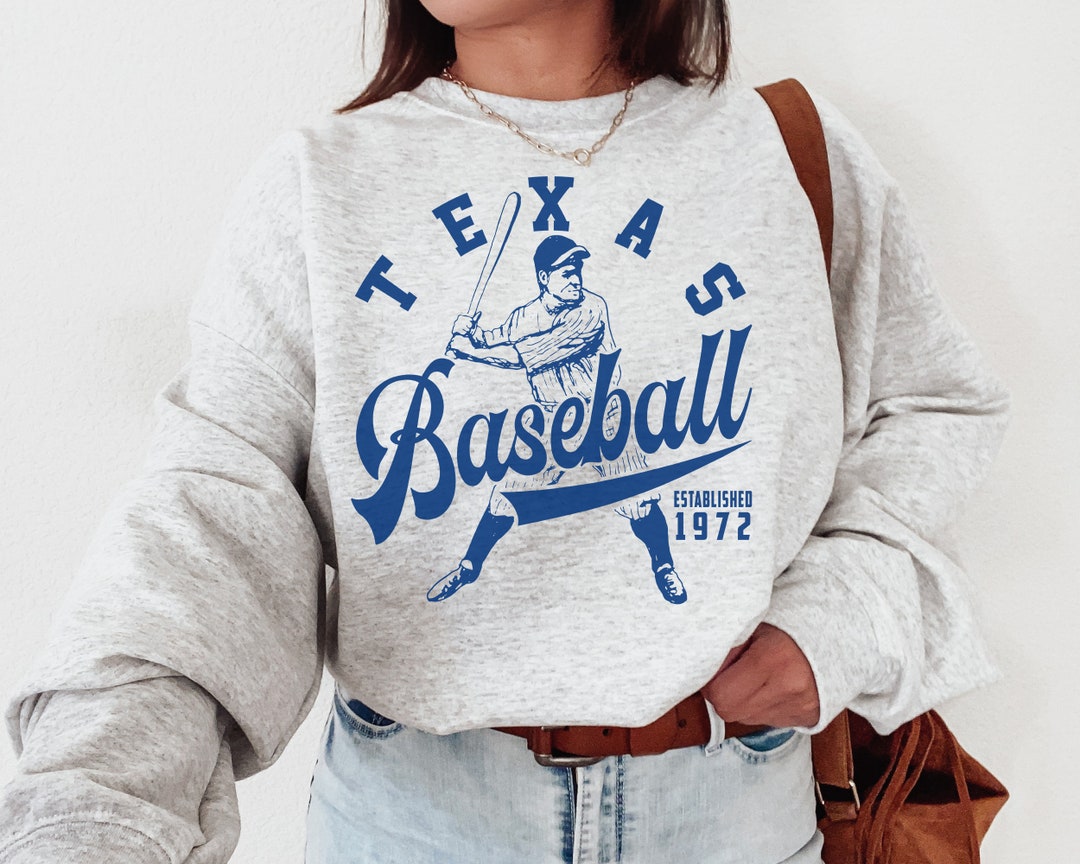 Vintage Texas Ranger Crewneck Sweatshirt / T-shirt, Rangers EST 1972 ...