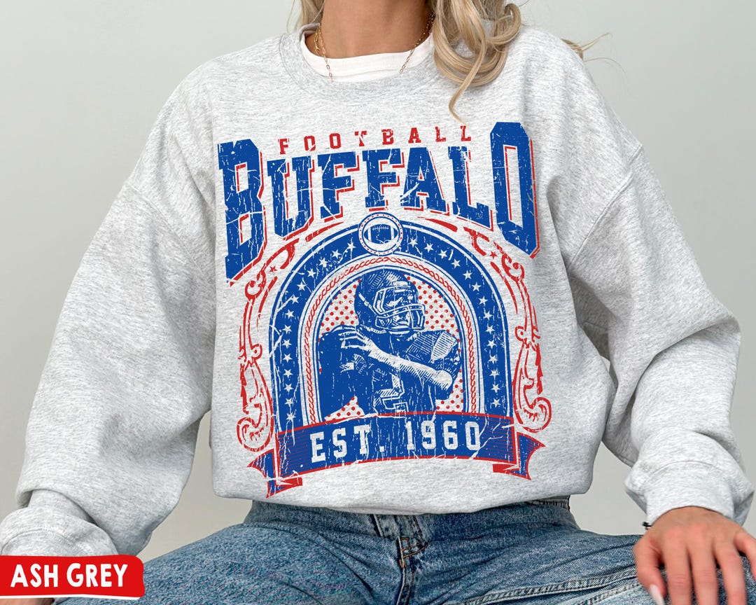 Vintage Style Buffalo Bill Football Crewneck Sweatshirt / T-shirt ...