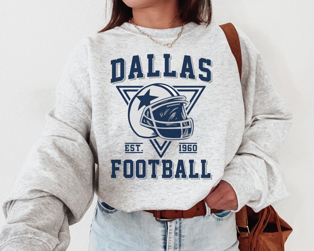 Vintage Dallas Cowboy Football Crewneck Sweatshirt T-shirt - Etsy