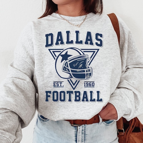Vintage Dallas Cowboy Football Crewneck Sweatshirt T-shirt - Etsy