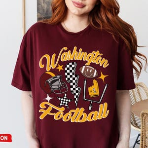 Retro Washington Football Crewneck, Vintage Style Washington Sweatshirt ...