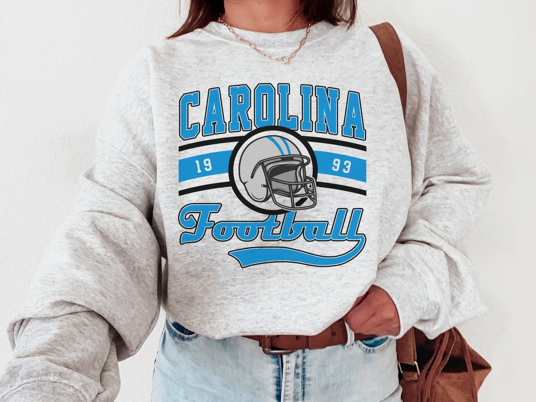 Carolina Football Crewneck Panthers Sweatshirt Vintage - Etsy