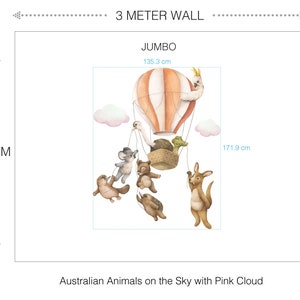 Australian Animals on the Sky With Pink Cloud - Etsy