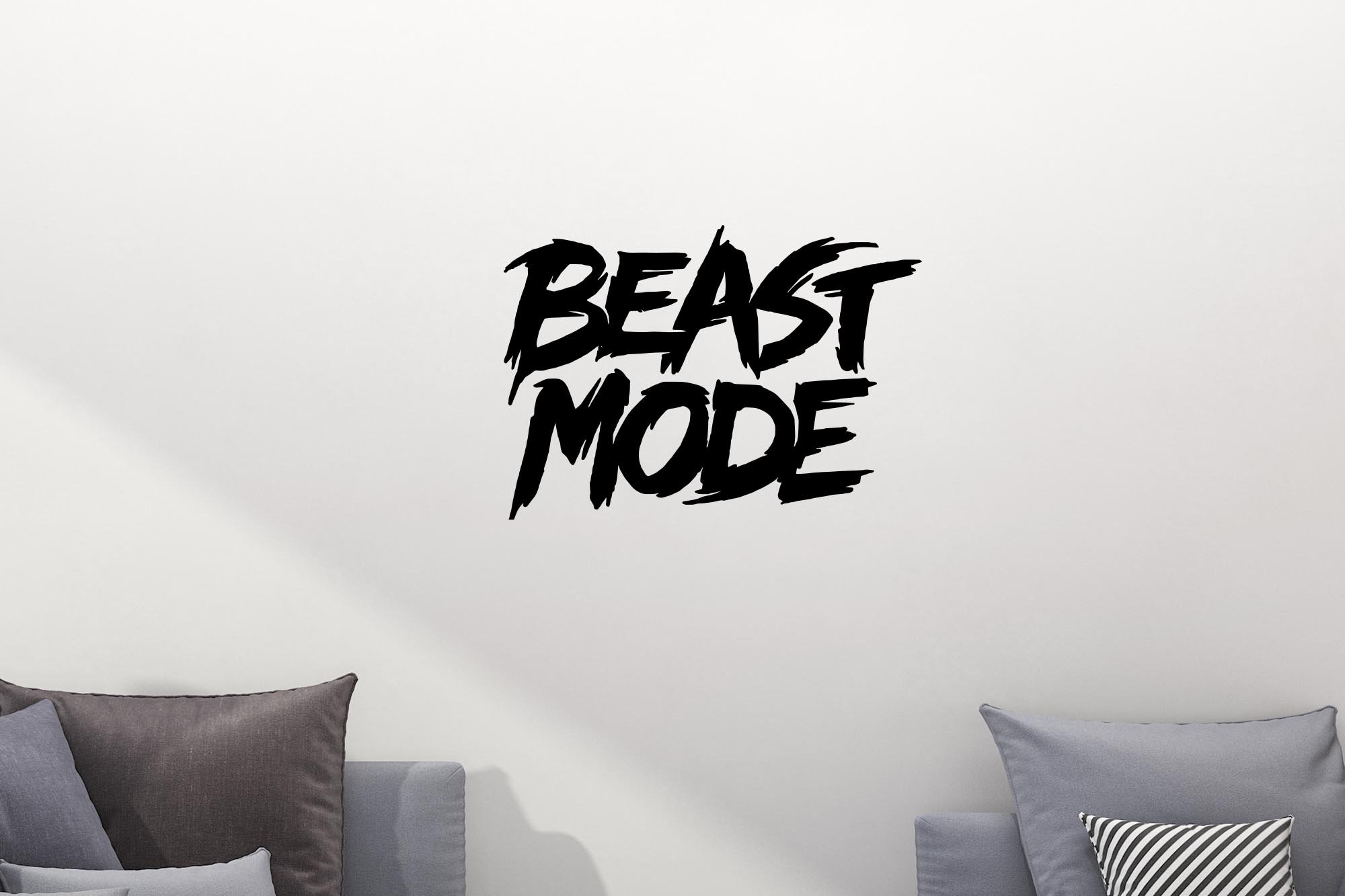 Beast Mode Wall Decals Quote - Etsy Sweden
