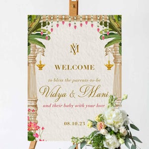 Custom Printed Engagement Sign Foam Board | Personalised Baby Shower ...