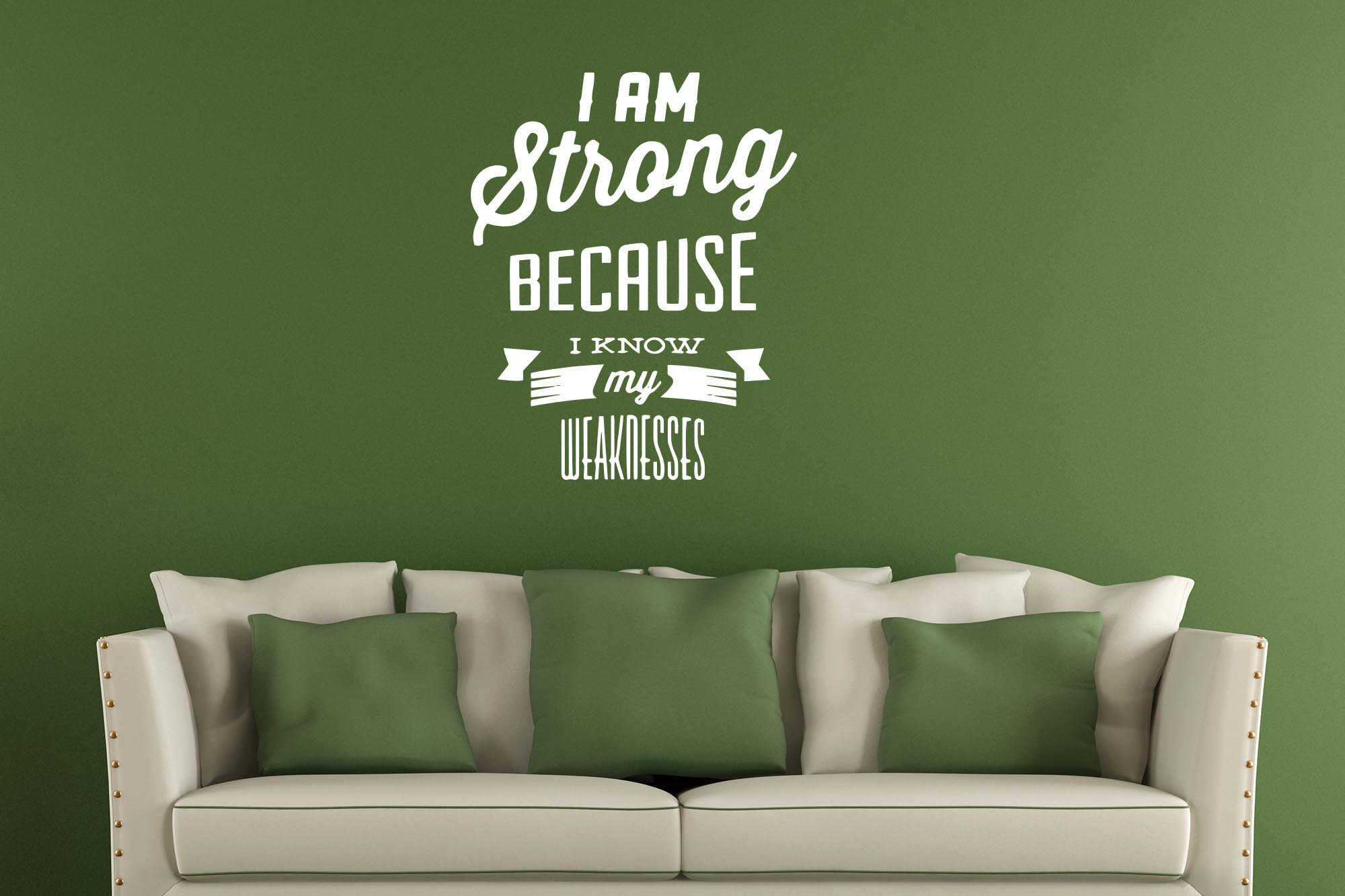 I Am Strong | Wall Decals Quote - Etsy