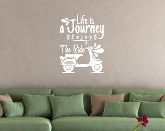 Life is A Journey Wall Art Decal Home Quote Q89 - Etsy UK