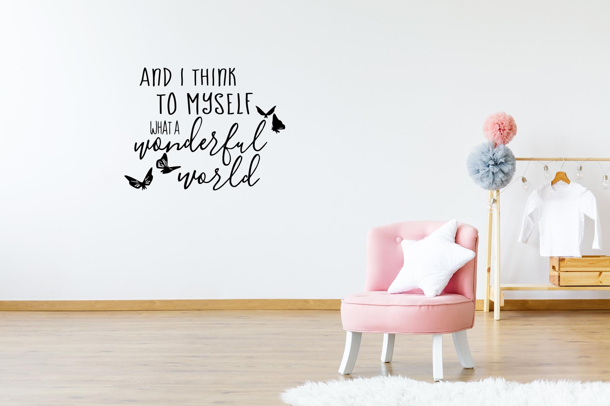 And I Think to Myself | Wall Decals Quote - Etsy