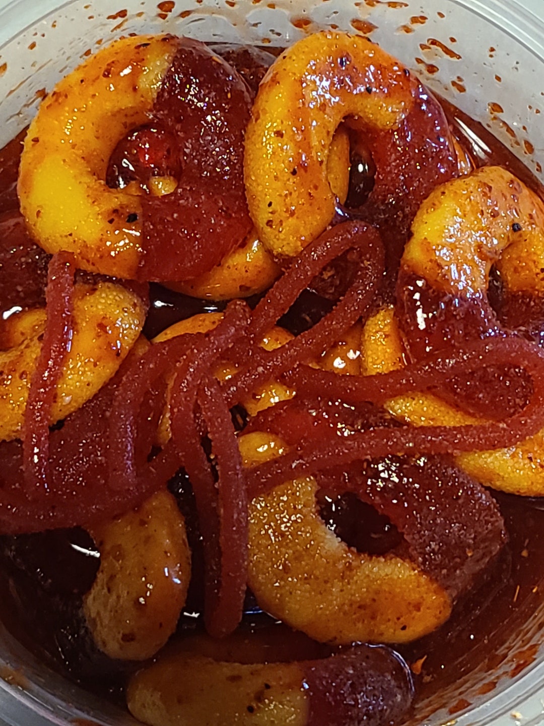 Chamoy & Tajin Peach Rings - Etsy