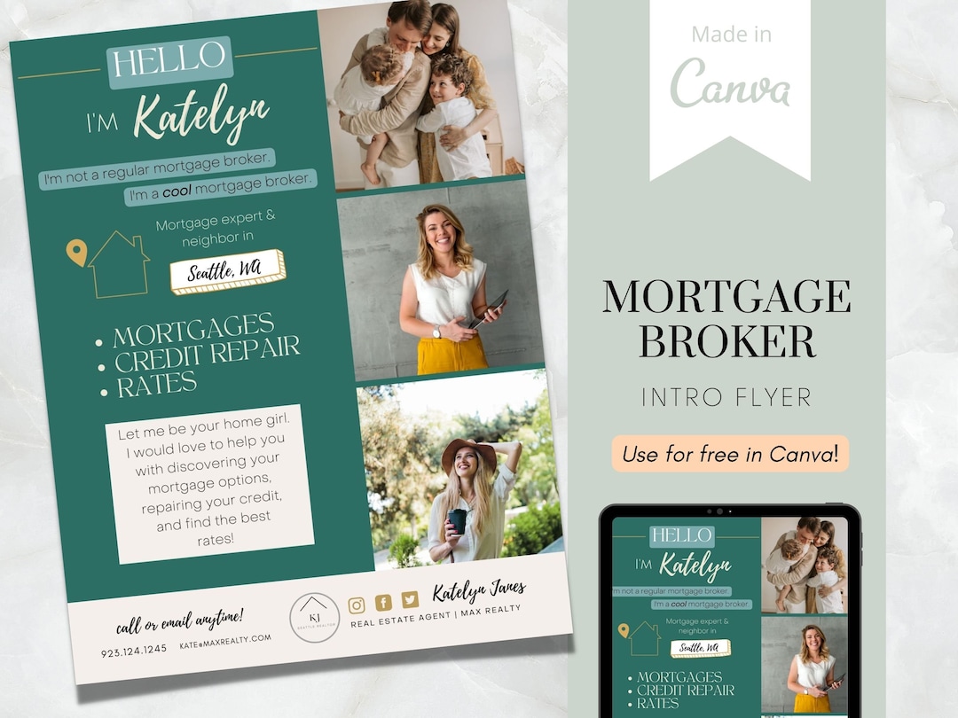 Mortgage Broker Flyer Loan Officer Flyer Mortgage Broker - Etsy