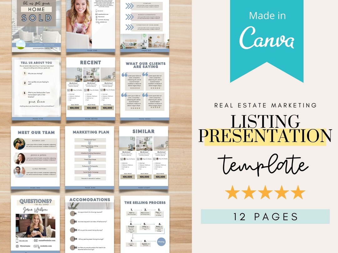 Real Estate Agent Listing Presentation, Real Estate Presentation, Real ...