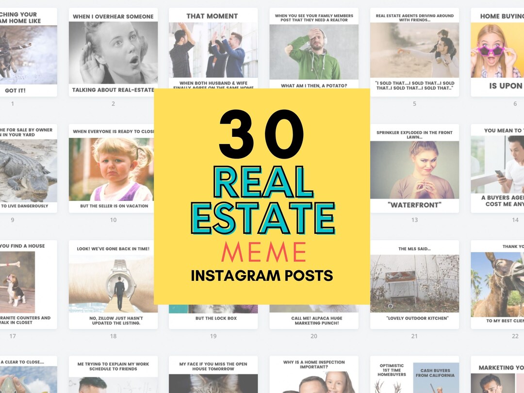Funny Real Estate Posts Real Estate Agent Instagram Templates Real ...