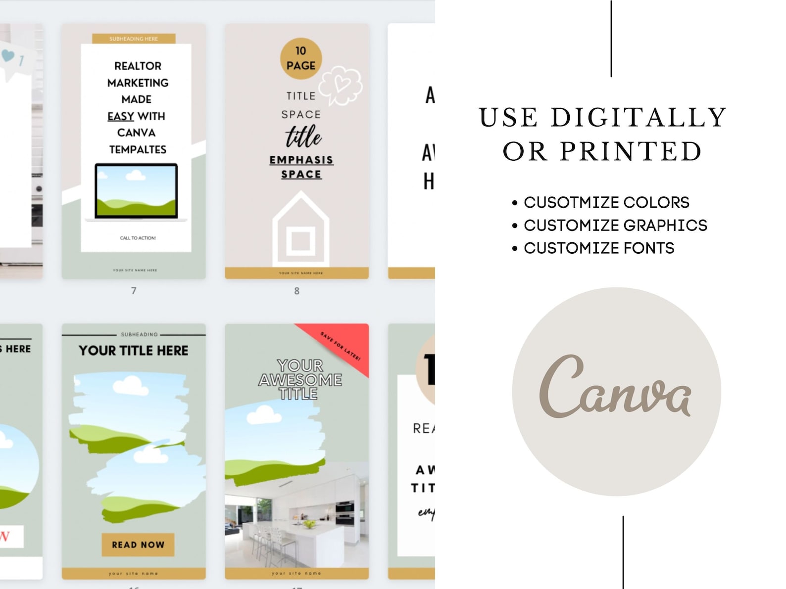 20 Real Estate Pinterest Templates Realtor Pinterest Realtor - Etsy