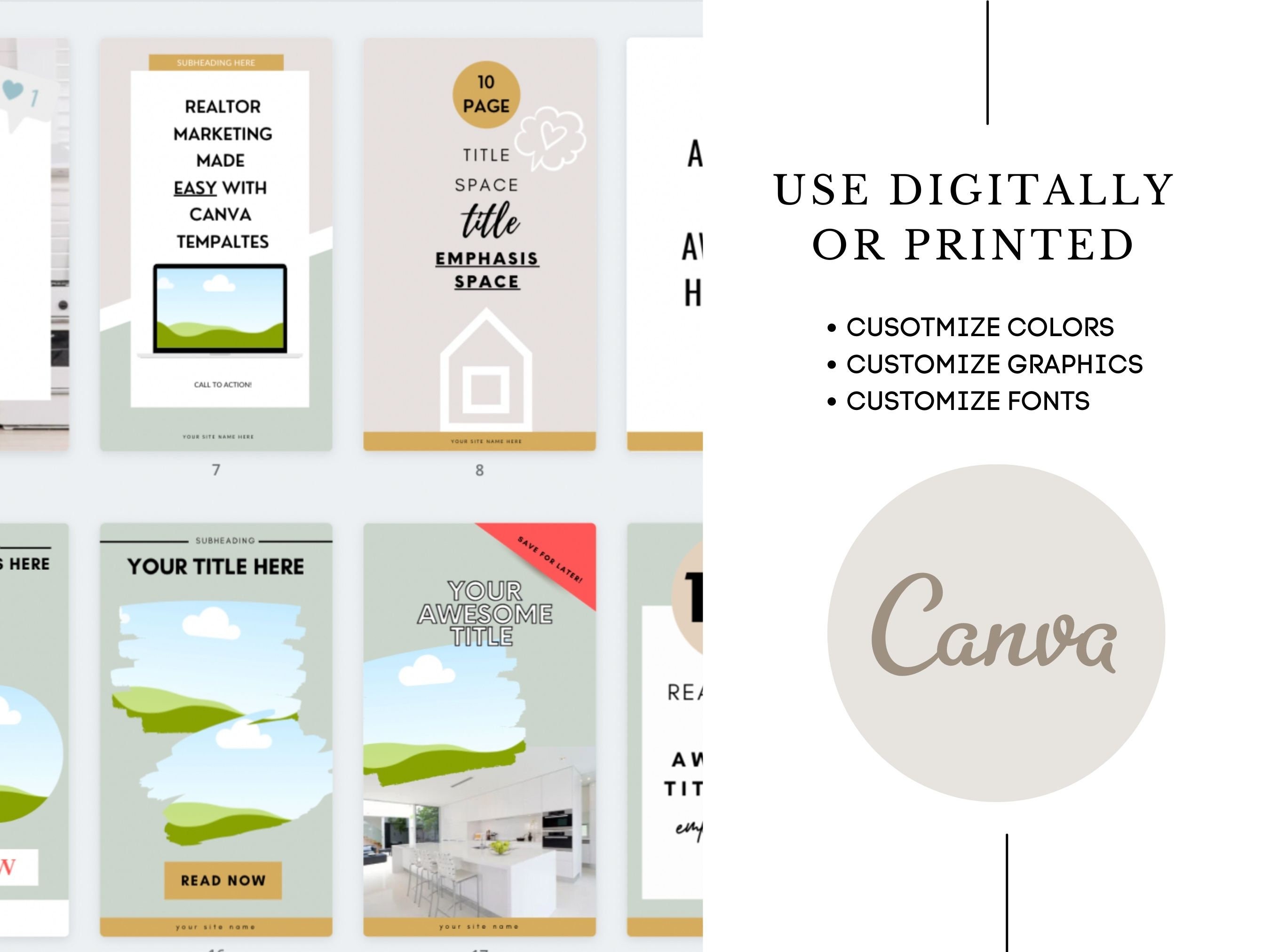20 Real Estate Pinterest Templates Realtor Pinterest Realtor - Etsy