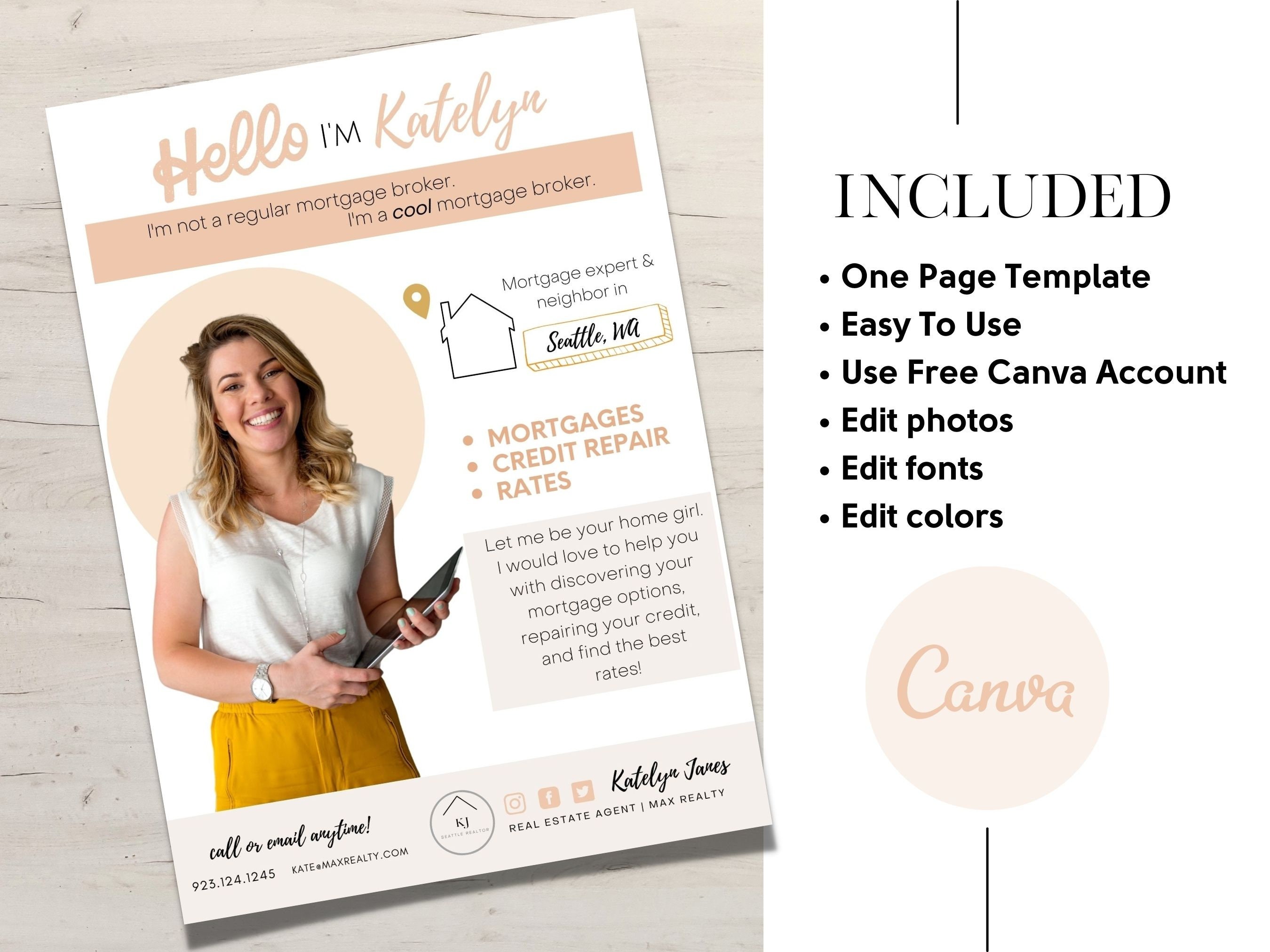 Mortgage Broker Flyer Loan Officer Flyer Mortgage Broker - Etsy