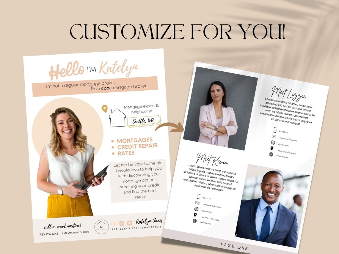 Mortgage Broker Flyer Loan Officer Flyer Mortgage Broker - Etsy