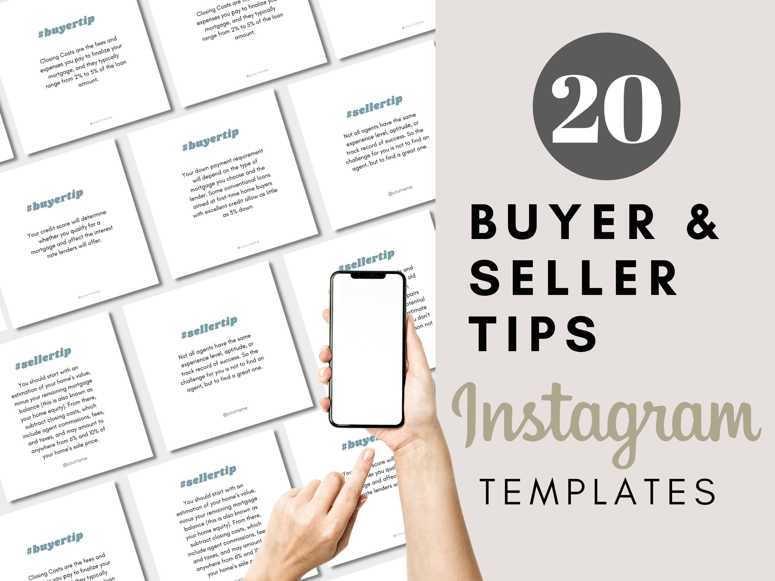 20 Buyer and Seller Tips Buyer Tips Seller Tips Real Estate - Etsy