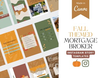 70 Fall-themed Template Bundle Real Estate and Mortgage - Etsy