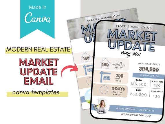 Real Estate Agent Email Template / Real Estate Agent Templates | Etsy