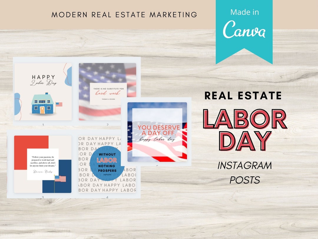 Labor Day Real Estate Instagram Posts, Real Estate Templates, Real ...