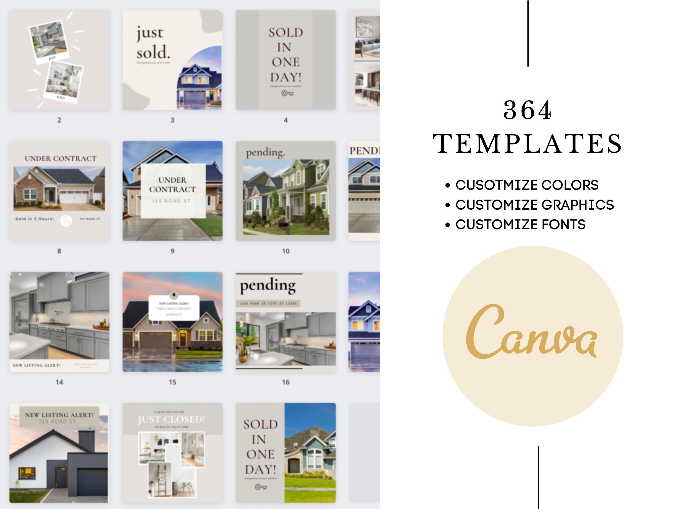 350 Modern Real Estate Posts Real Estate Instagram Real - Etsy