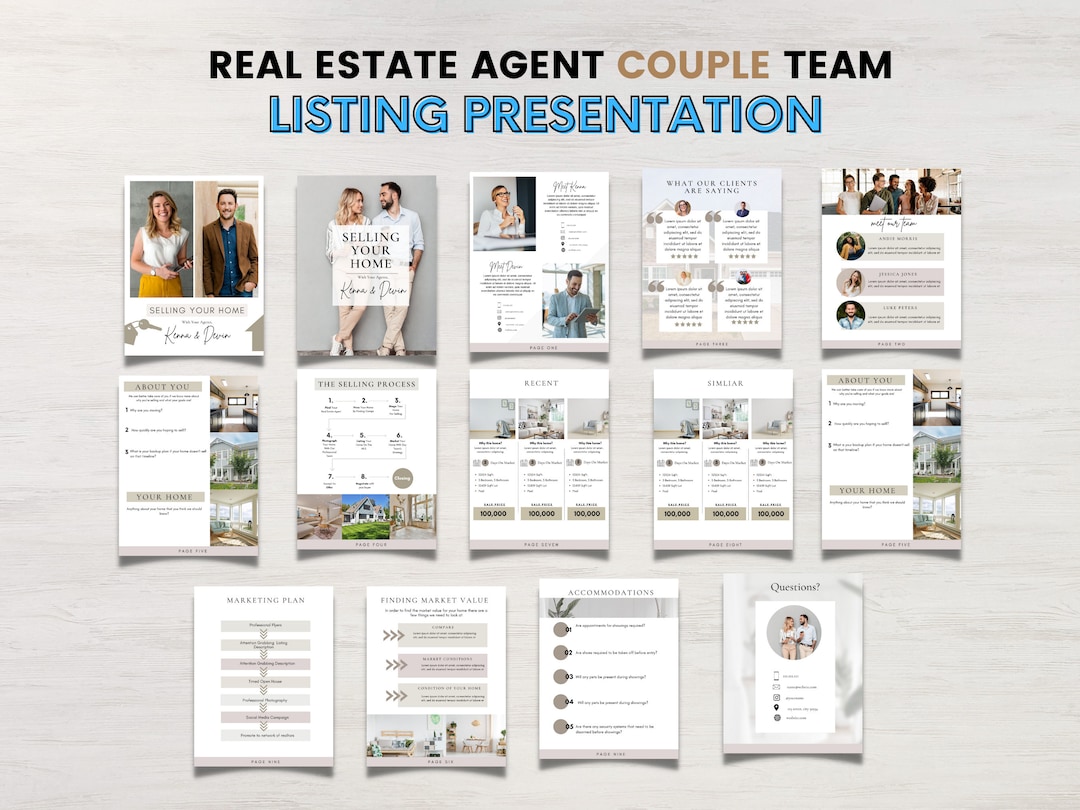 Real Estate Agent Listing Presentation, Real Estate Presentation, Real ...