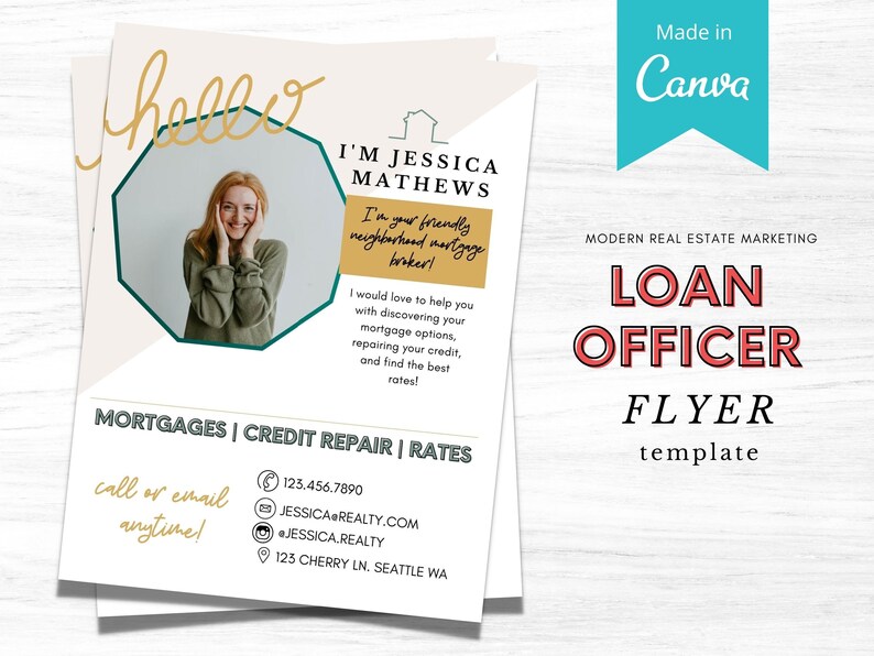 Mortgage Broker Flyer Loan Officer Flyer Mortgage Broker - Etsy